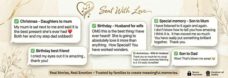 Personalised Song | Bespoke Song Written From Your Story | Meaningful ...