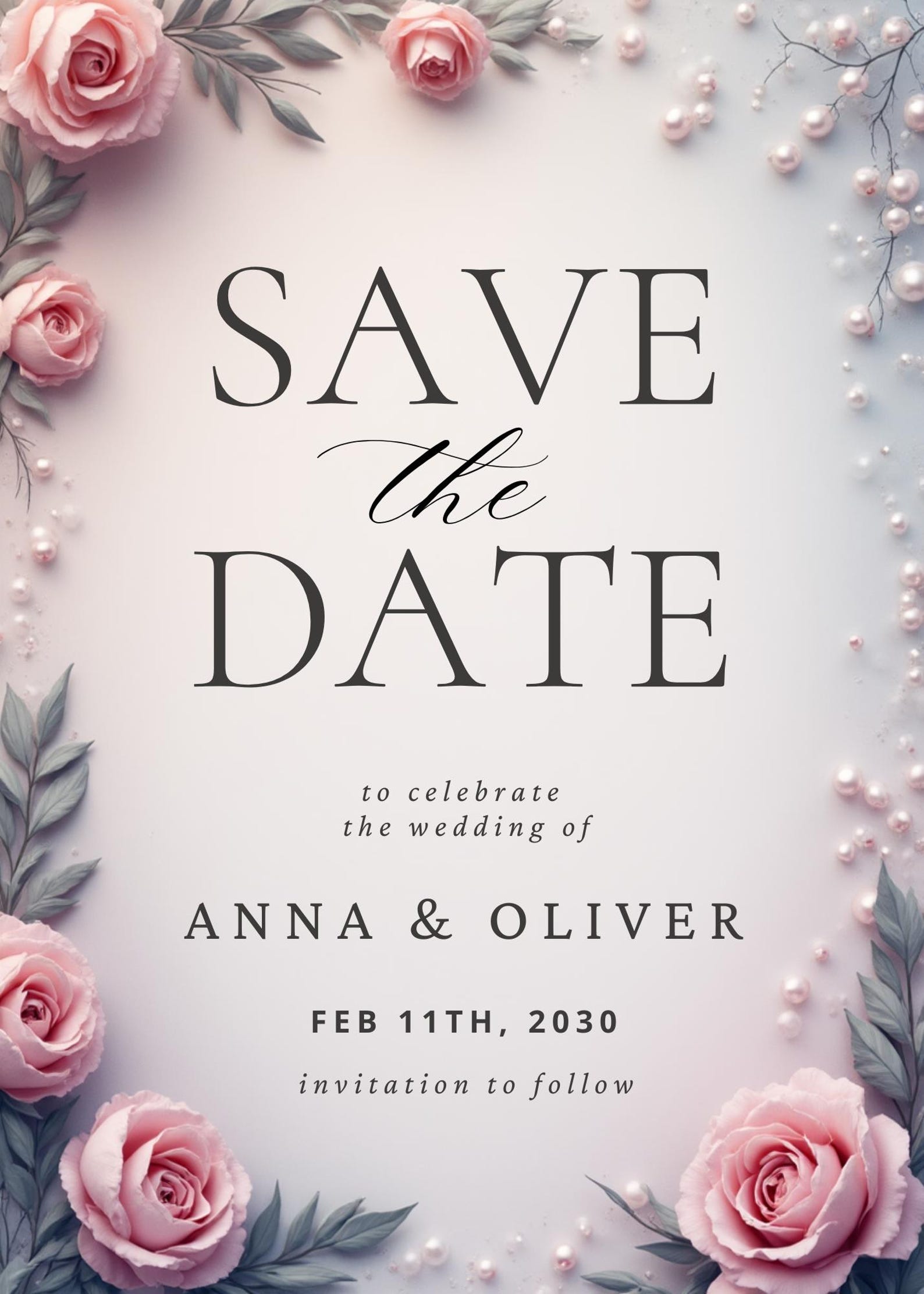 Classy and Elegant Save the Dates - Etsy