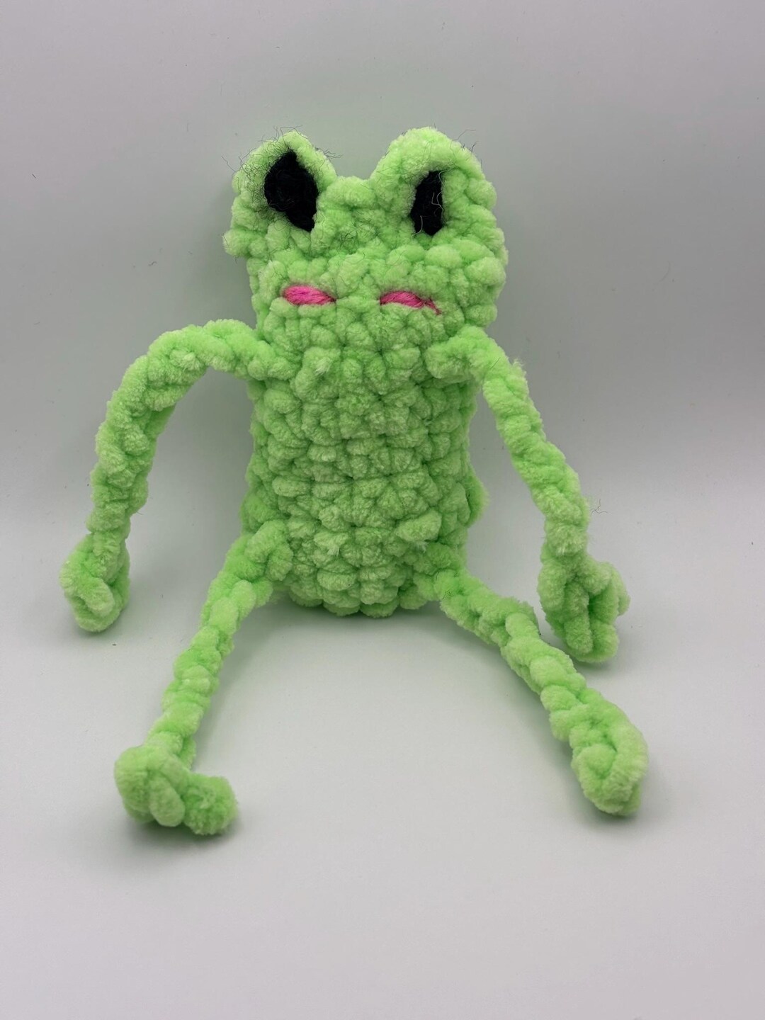 Long-arm Frog Hand-crocheted Plush - Etsy
