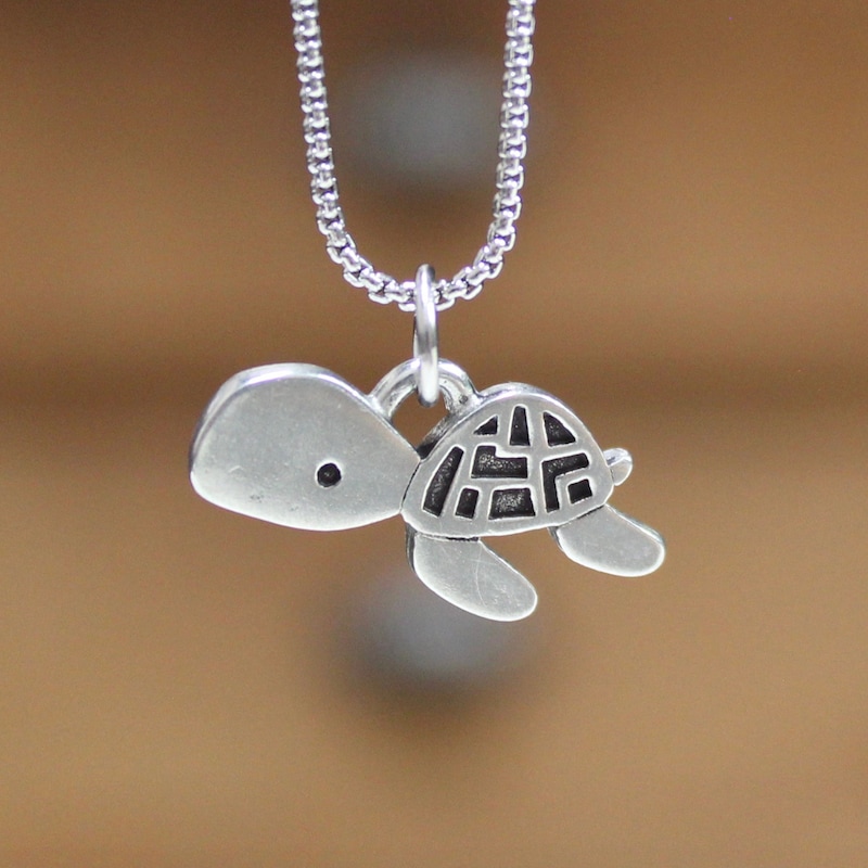 Rabbit Turtle Necklace - Etsy