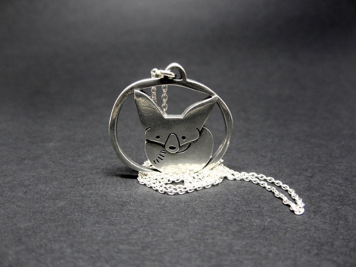 Fox Necklace Fennec Fox Charm Necklace Cute Fox Charm - Etsy