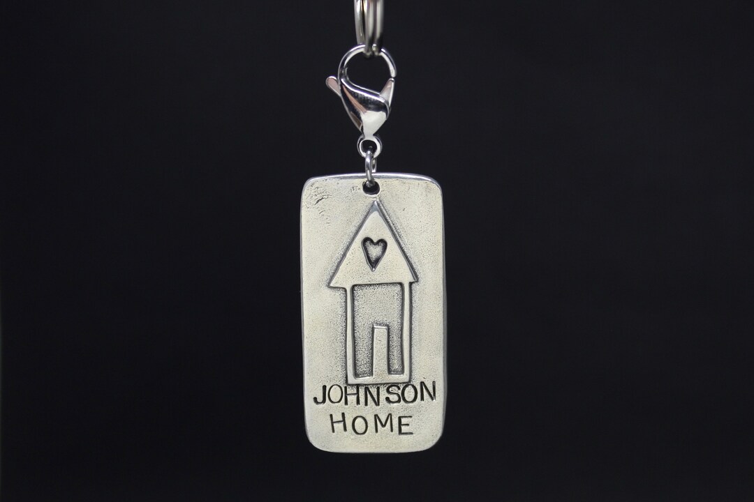 Customizable Home Key Chain With House Symbols New Home Gift - Etsy