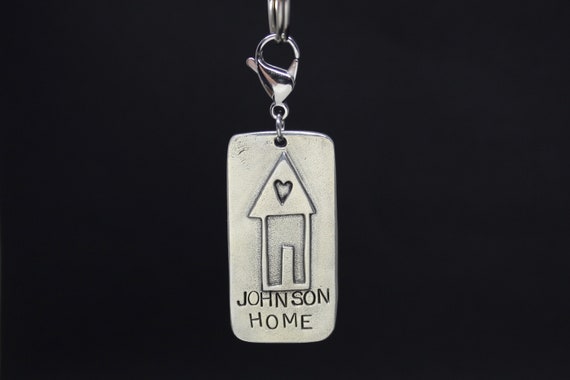 Customizable Home Key Chain With House Symbols New Home Gift - Etsy