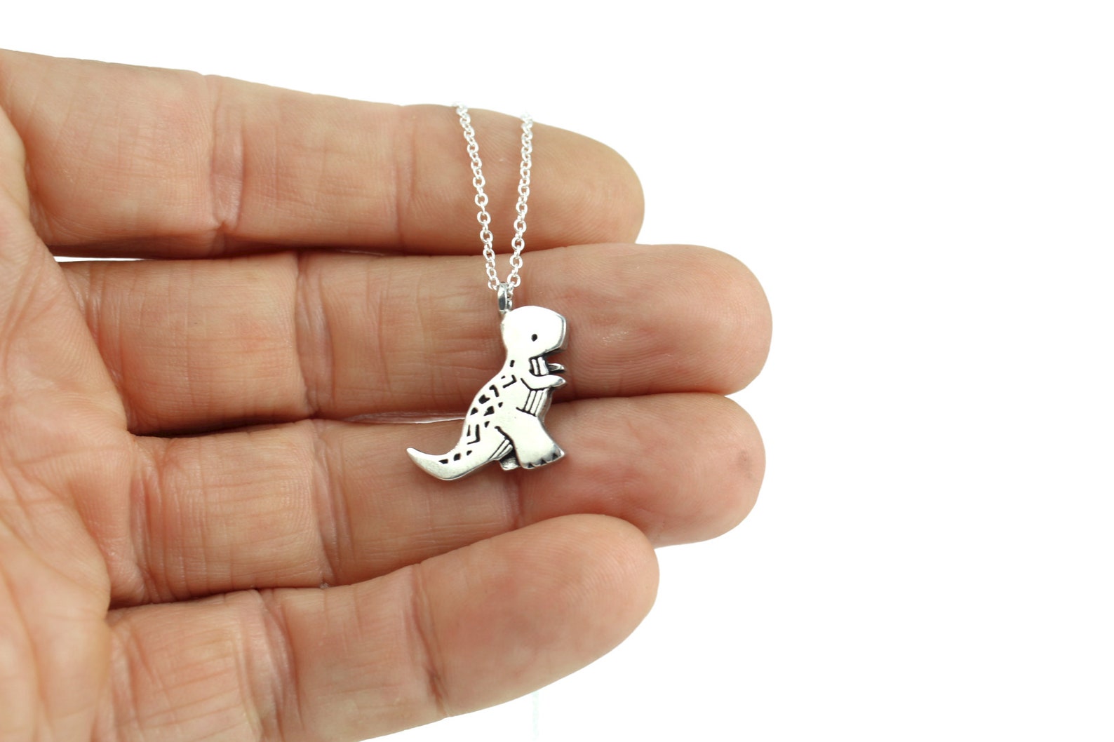 Tyrannosaurus Rex Dinosaur Necklace Pewter T-rex Pendant - Etsy