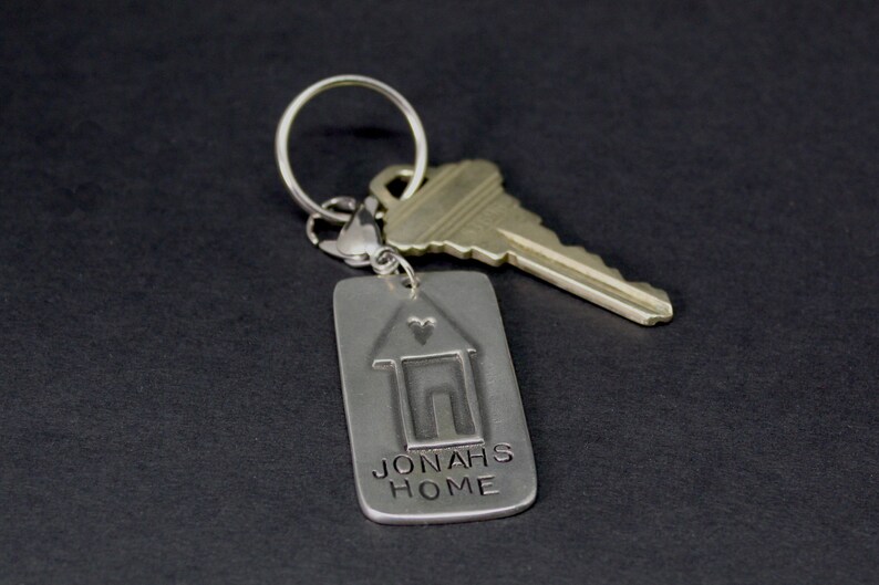 Customizable Home Key Chain With House Symbols New Home Gift - Etsy
