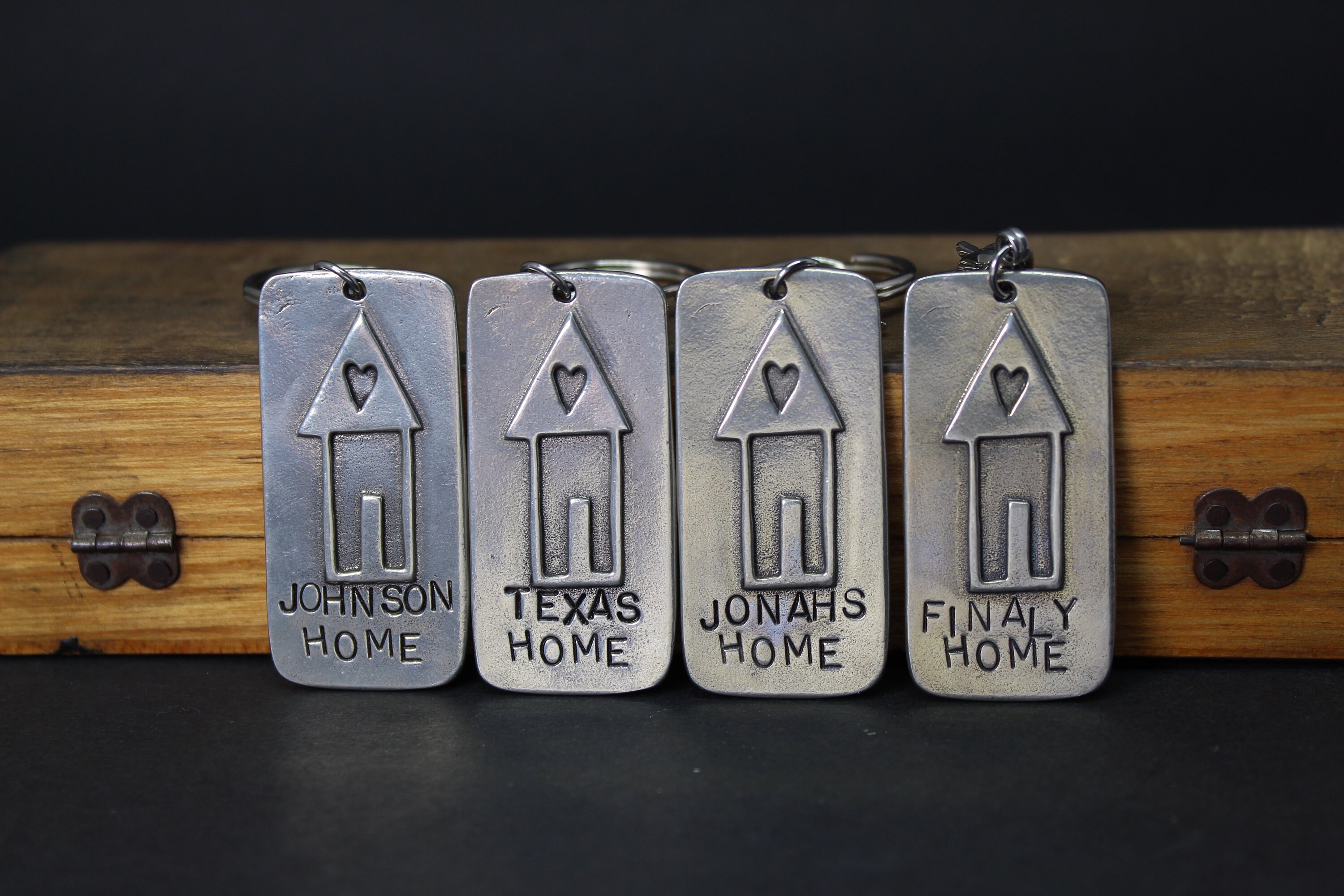 Customizable Home Key Chain with House Symbols New Home Gift | Etsy