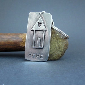 Home Key Chain With House - New Home Gift - Home Sweet Home Key Ring - Etsy