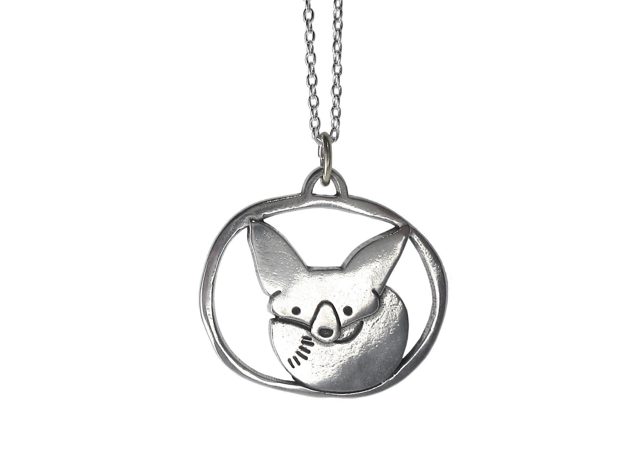 Fox Necklace Fennec Fox Charm Necklace Cute Fox Charm - Etsy