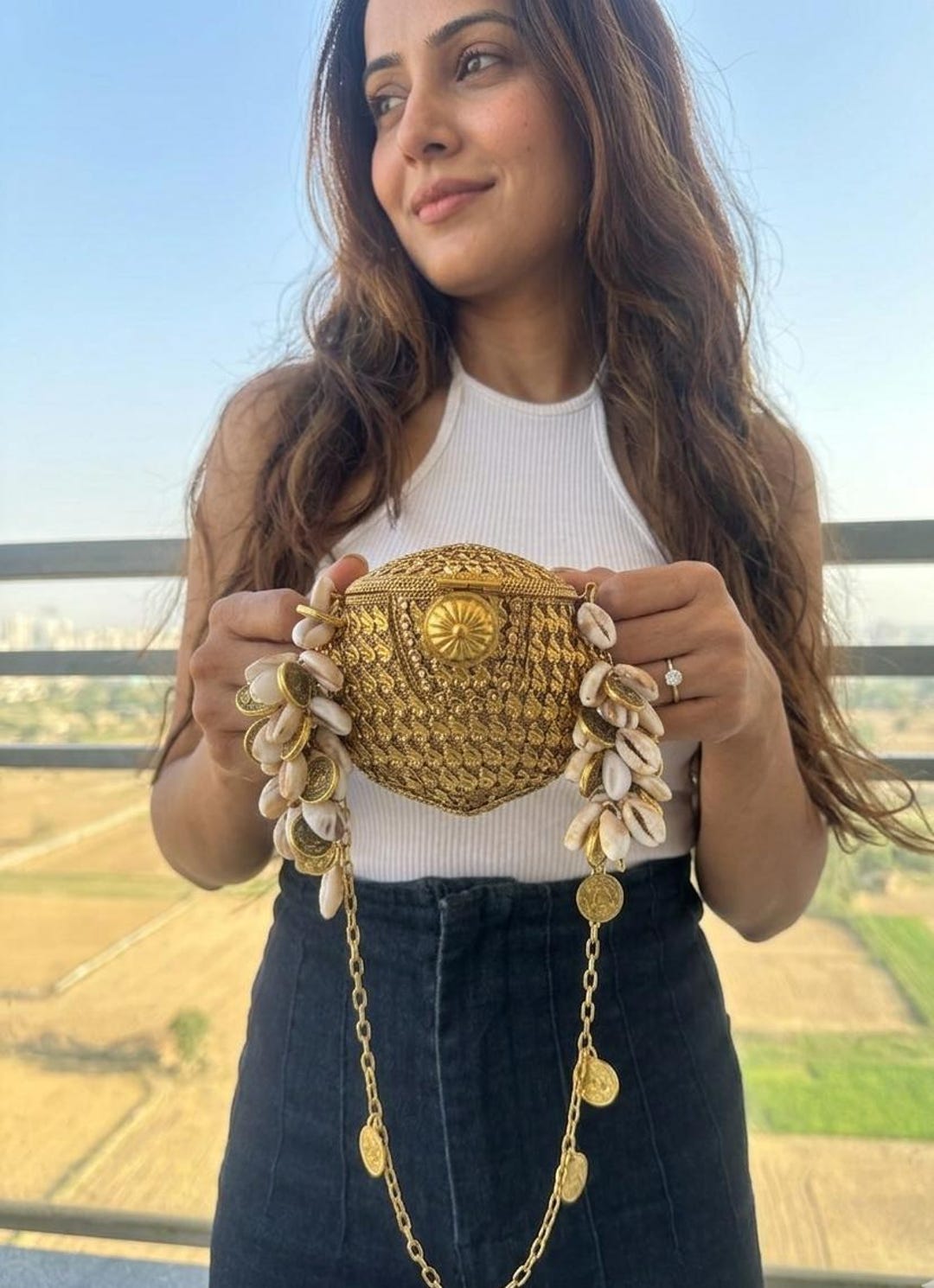 Ziva Cowrie 2.0 (shell) Viral Nano Clutch Bag-bridal Accessory - Etsy