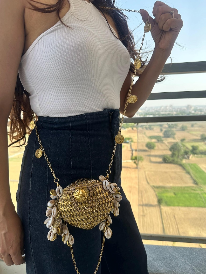 Ziva Cowrie 2.0 (shell) Viral Nano Clutch Bag-bridal Accessory - Etsy