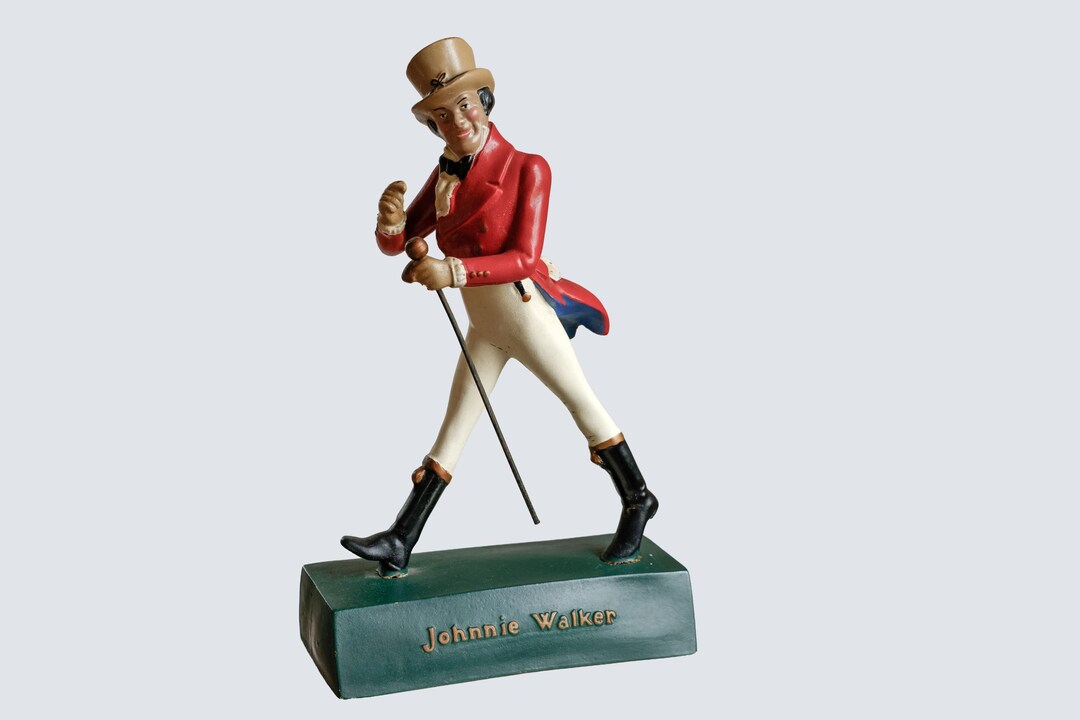 Johnnie Walker the Striding Man Figure, Ca 1950 - Etsy