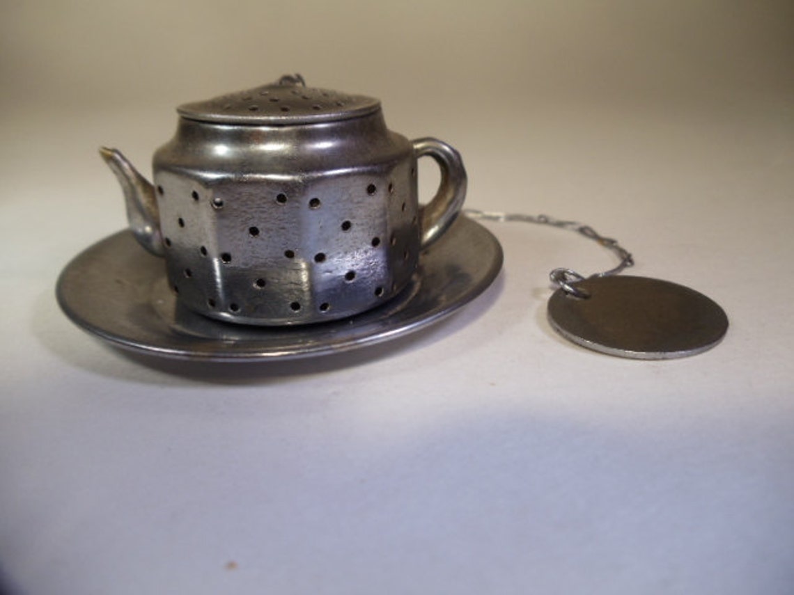 Vintage Tea Pot Tea Steeper or Defuser With Tray | Etsy