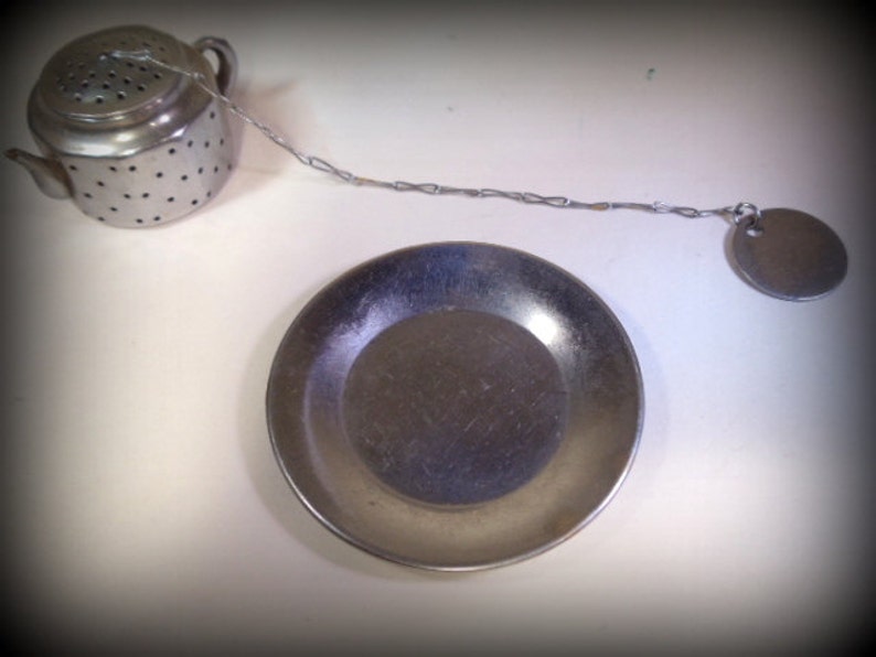Vintage Tea Pot Tea Steeper or Defuser With Tray - Etsy