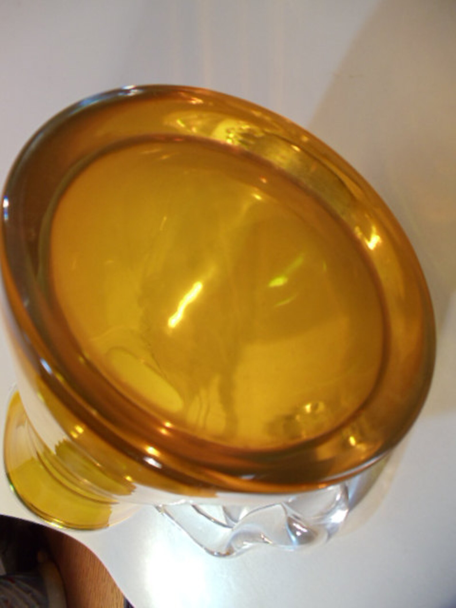 A Sunny Yellow Pitcher to Start Your Day Off. Art Glass With Applied ...