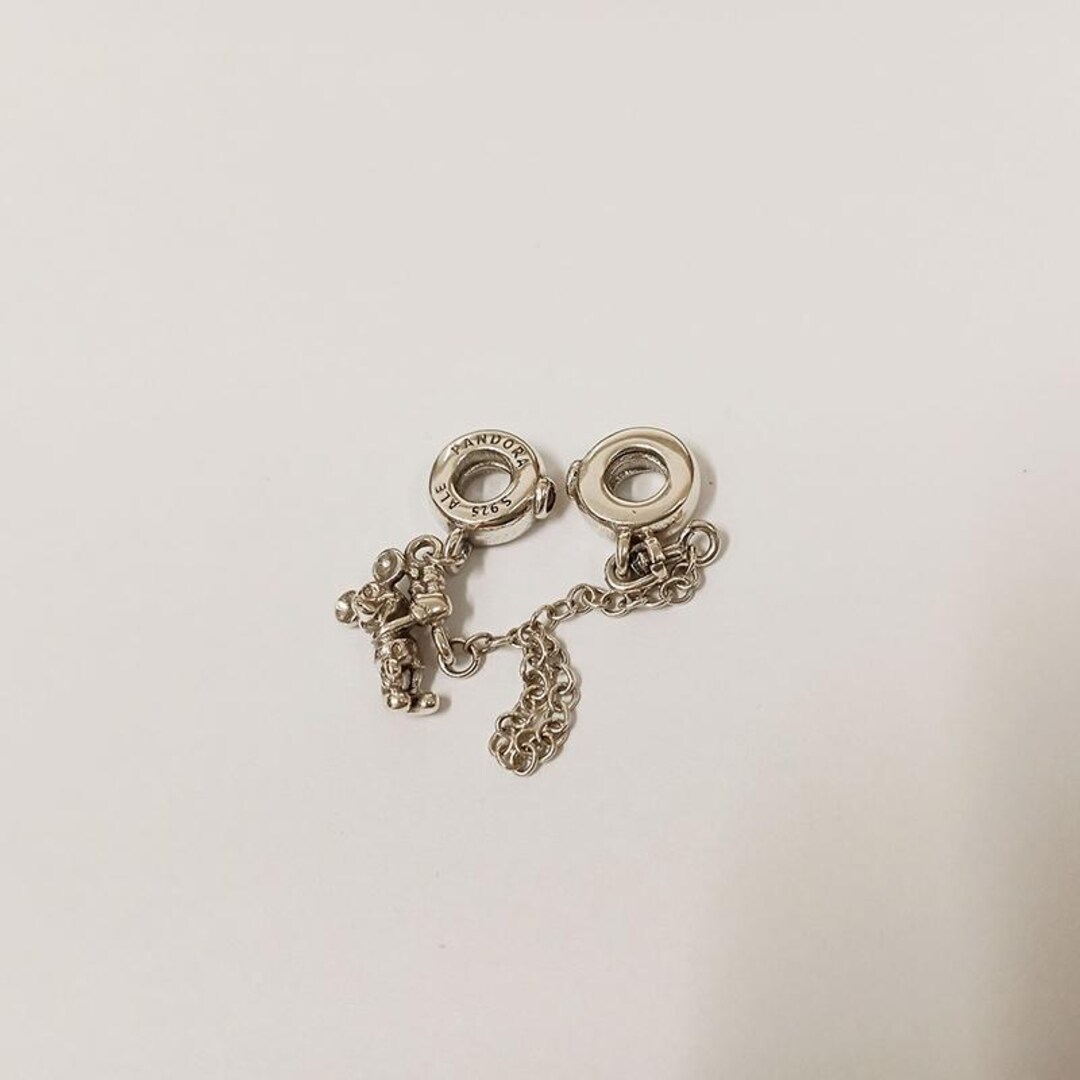 Pandora Climbing Mickey Safety Chain Charm - Etsy