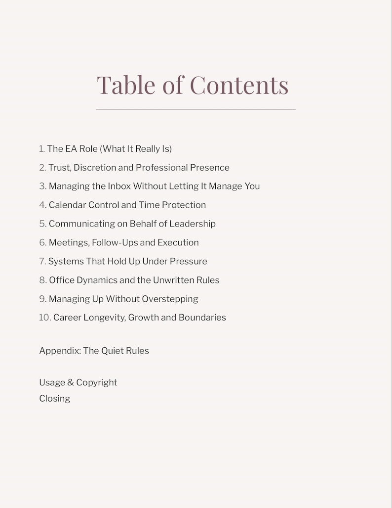 The Strategic Executive Assistant Handbook | A Professional Guide for ...