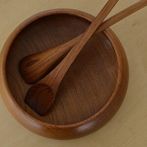Vtg Mid Century Modern PHIL CRAFT Teak Wood Salad Bowl 3-pc Set ...