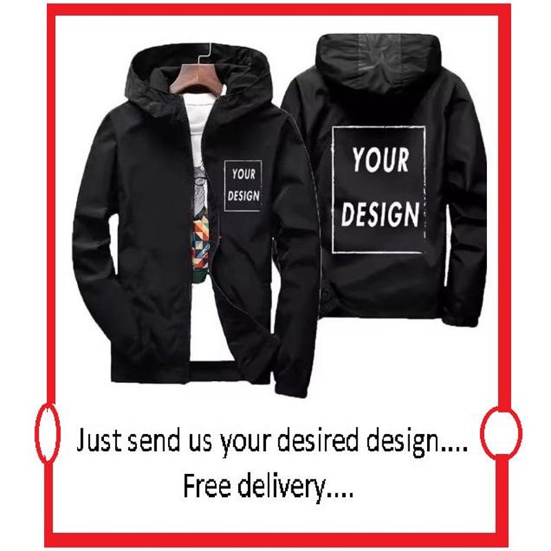 Custom Logo Windbreaker - Etsy UK