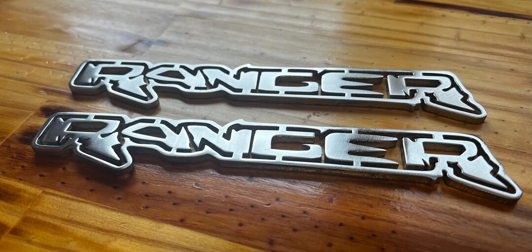 Set of Custom Cut Stainless Steel Ranger Emblems - Etsy