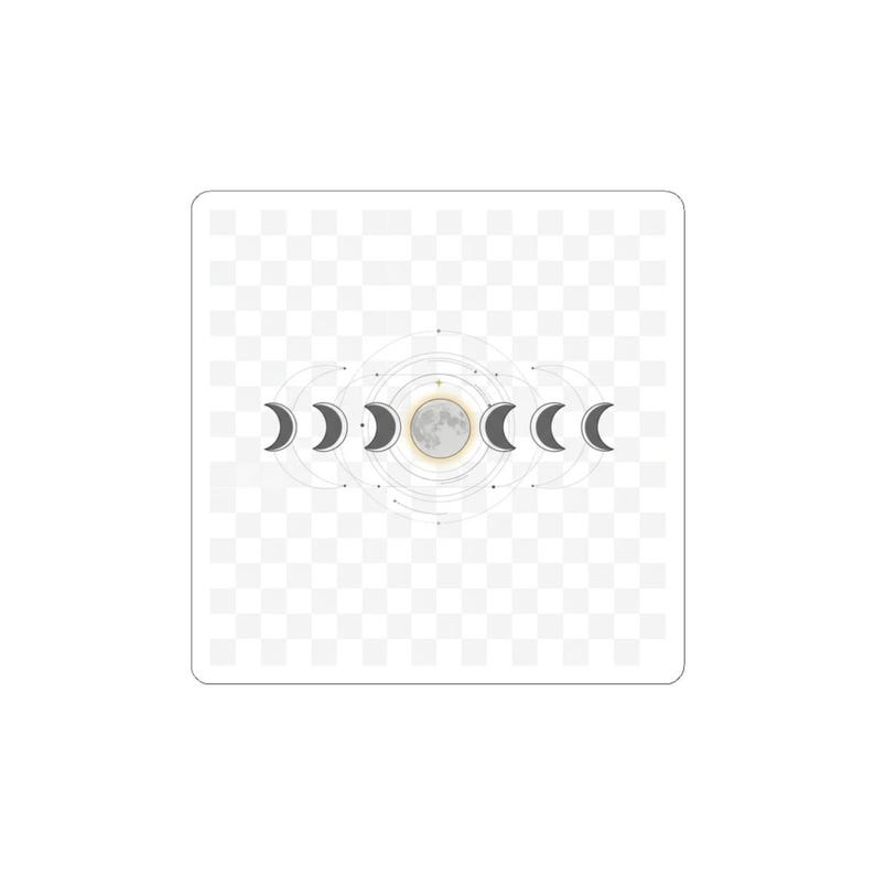Lunar Phase Diagram Kiss-cut Stickers | Eclipse Decor, Astronomy Design - Etsy