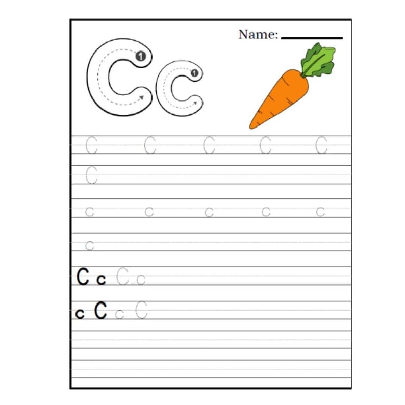 Alphabet Tracing Worksheets for Kids, 400+ A–Z Letter Practice ...