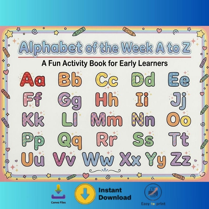 Letter of the Week Printable Pack A–Z, Preschool & Kindergarten ...