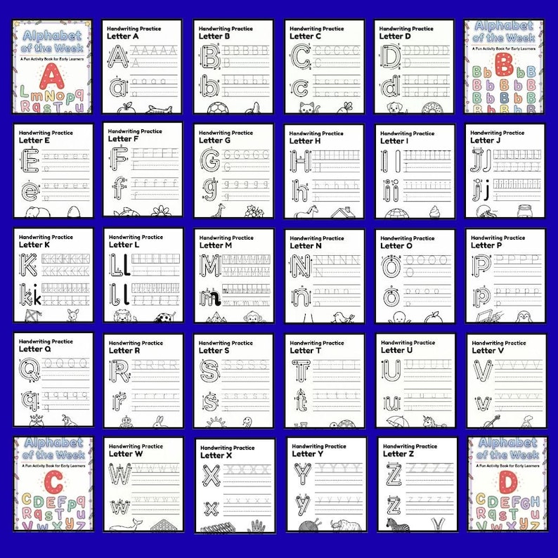 Letter of the Week Printable Pack A–Z, Preschool & Kindergarten ...