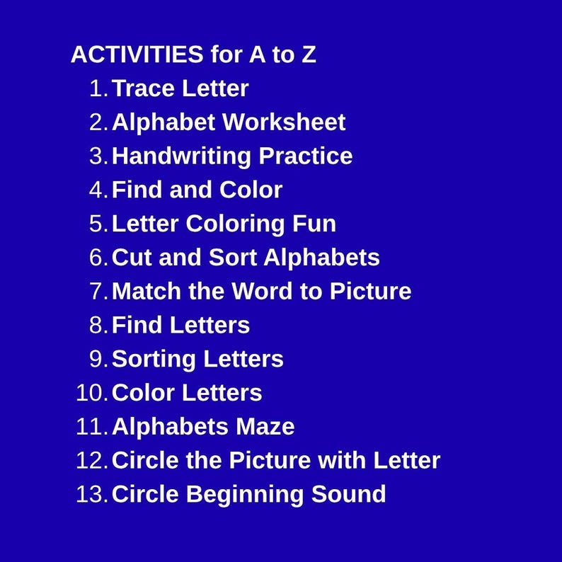 Letter of the Week Printable Pack A–Z, Preschool & Kindergarten ...