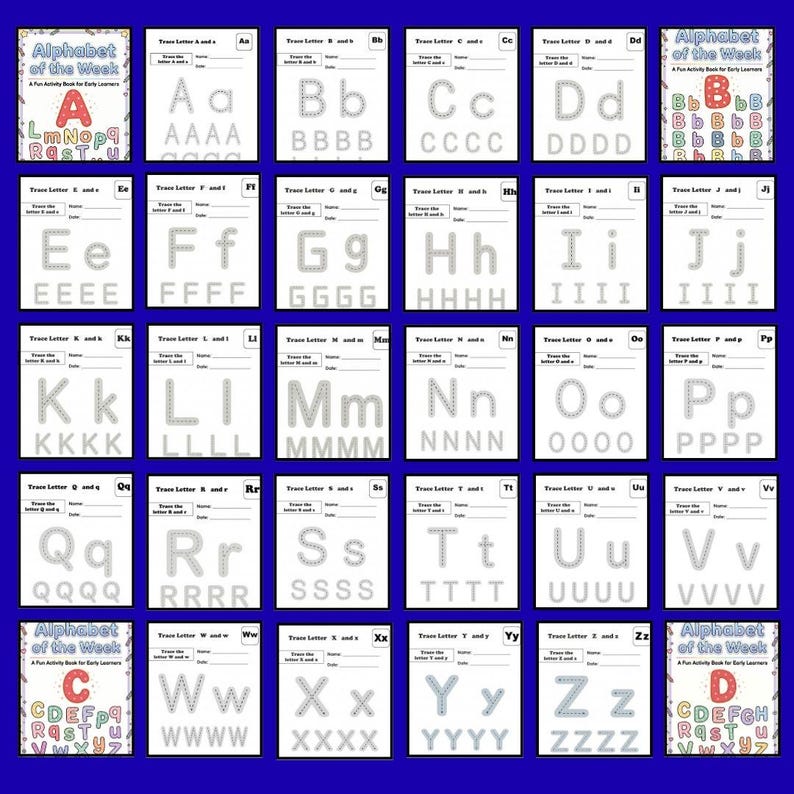 Letter of the Week Printable Pack A–Z, Preschool & Kindergarten ...