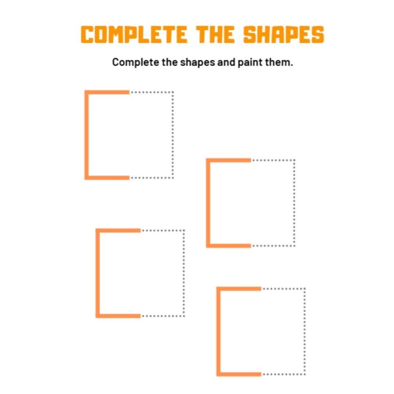Kids Activity Shapes Book Printable Bundle, Age 3 to 6, 200+ Pages ...
