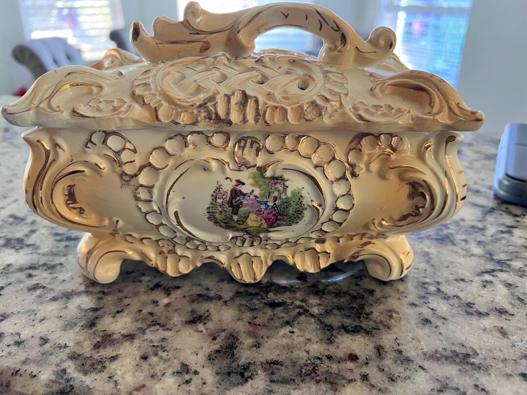 VTG Royal Sealy Covered Candy Dish or Trinket Box, Romeo and Juliet - Etsy