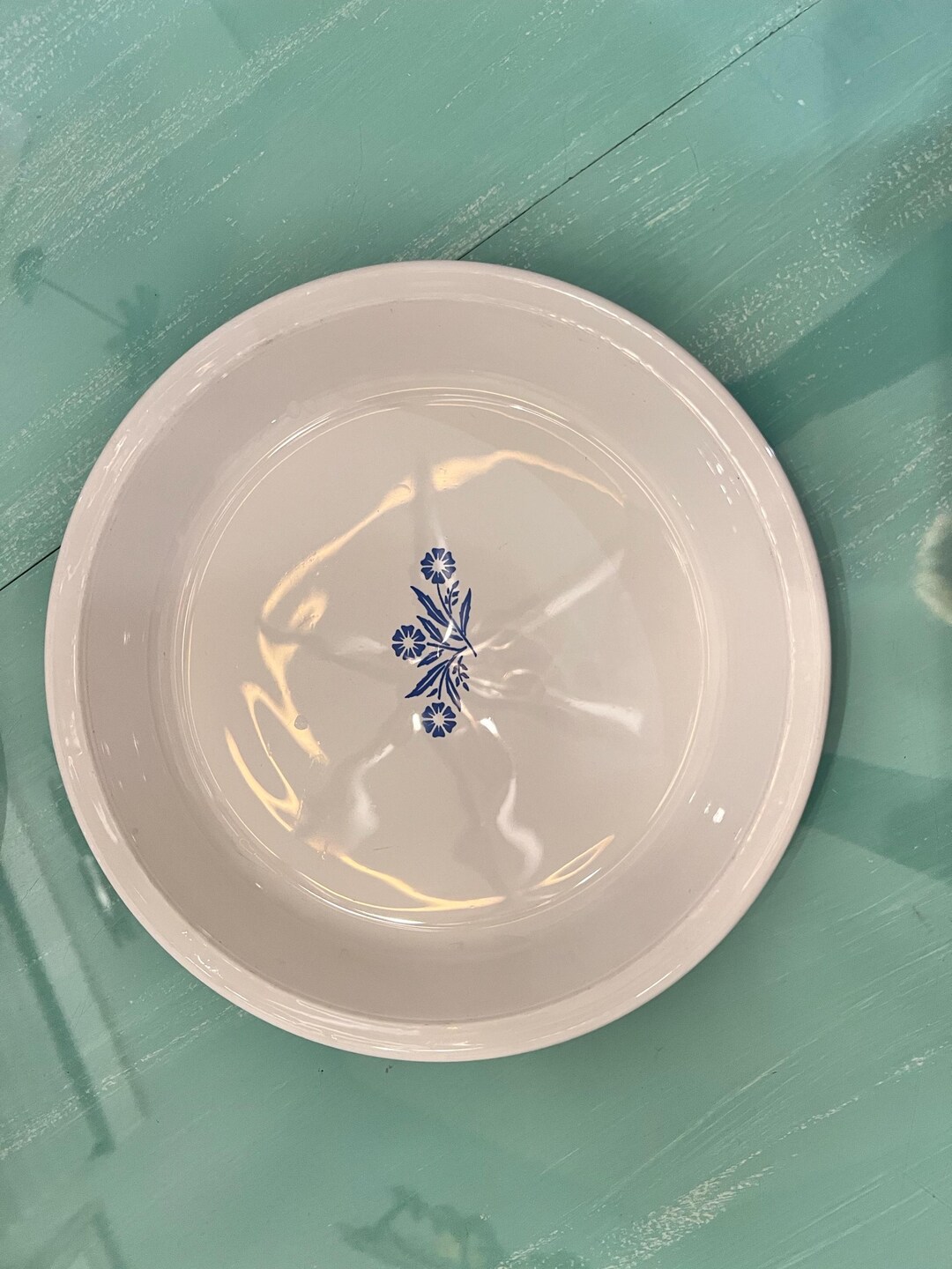 Corning Pie Plate With Blue Cornflower - Etsy