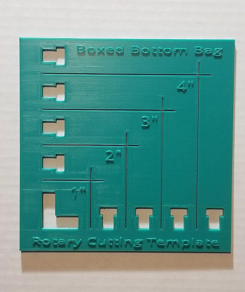 Bag Maker Boxed Bottom Cutting Template Choice of Color - Etsy