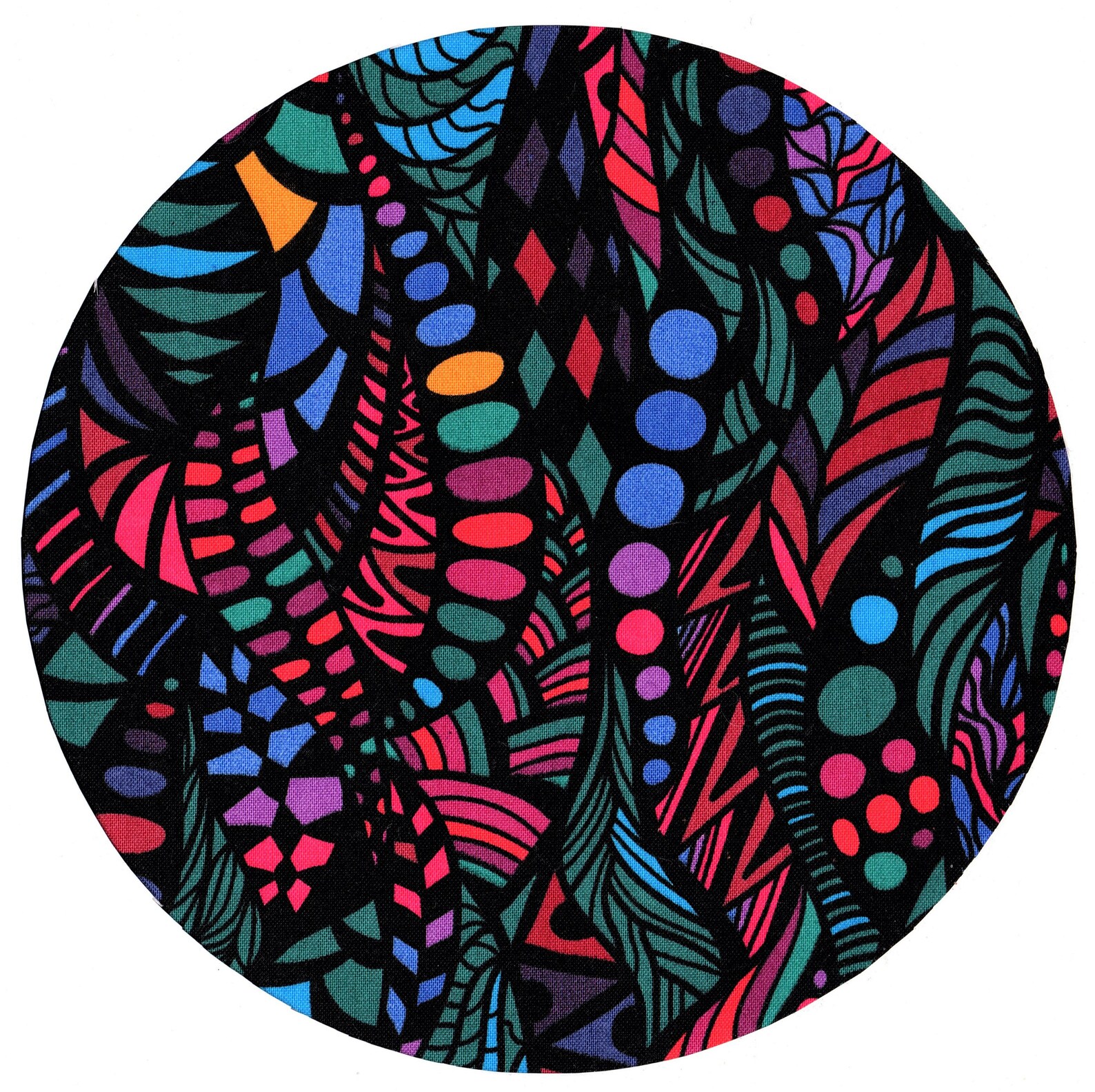 Mouse Pad Abstract Red Zentangle Fabric Covered Mousepad Mat - Etsy