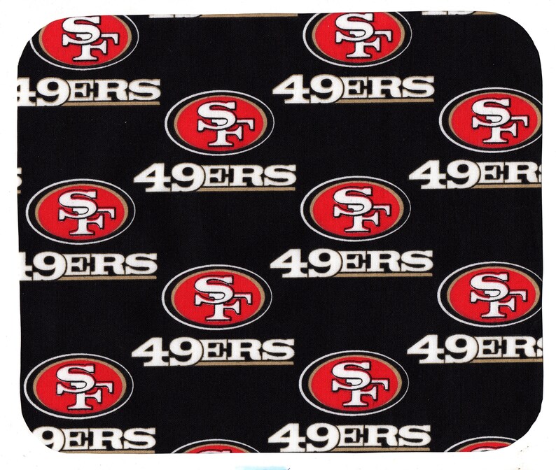 Mouse Pad San Francisco 49ers NFL Fabric Covered Mouse Pad - Etsy