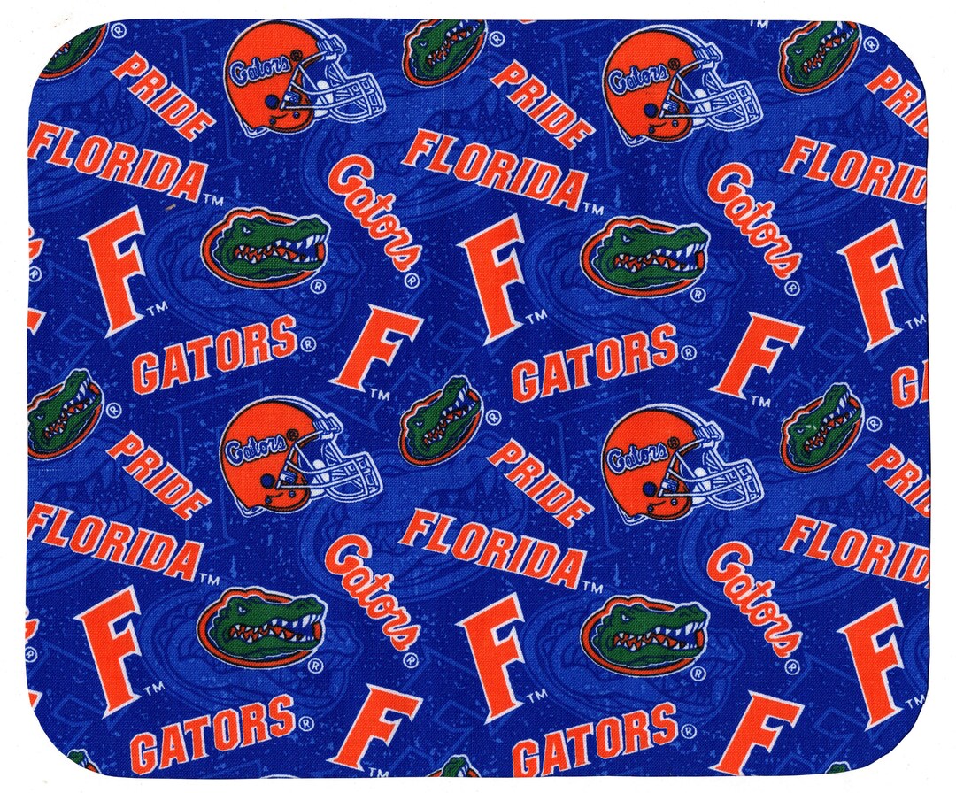 Mouse Pad Florida Gators Fabric Covered Mousepad Mat - Etsy