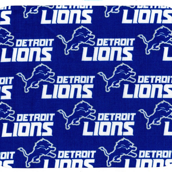 Detroit Lions Fabric - Etsy