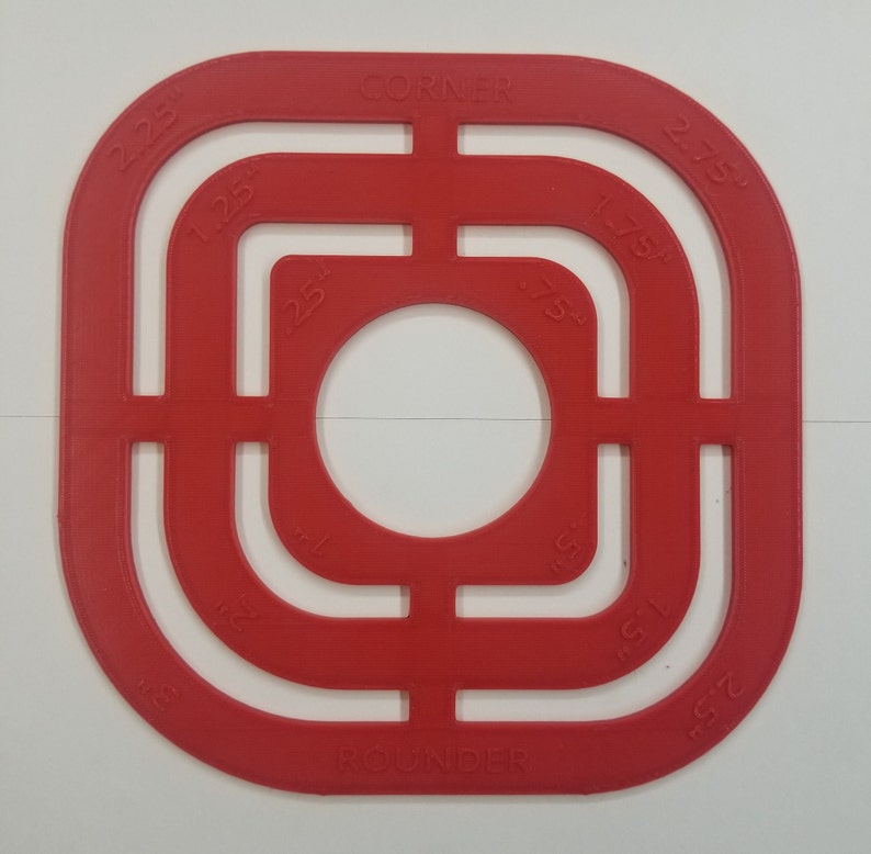 Curved Corner Template for Marking/cutting Curves 12 Sizes - Etsy