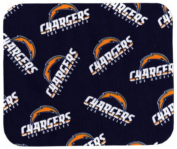 Mouse Pad Los Angeles Chargers NFL Fabric Covered Mousepad Mat | Etsy