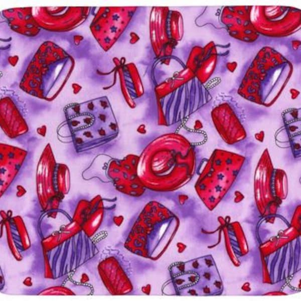 Red Hat Society Fabric - Etsy