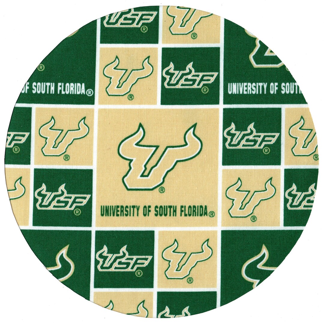 Mouse Pad University of South Florida Bulls Fabric Covered Mousepad Mat ...