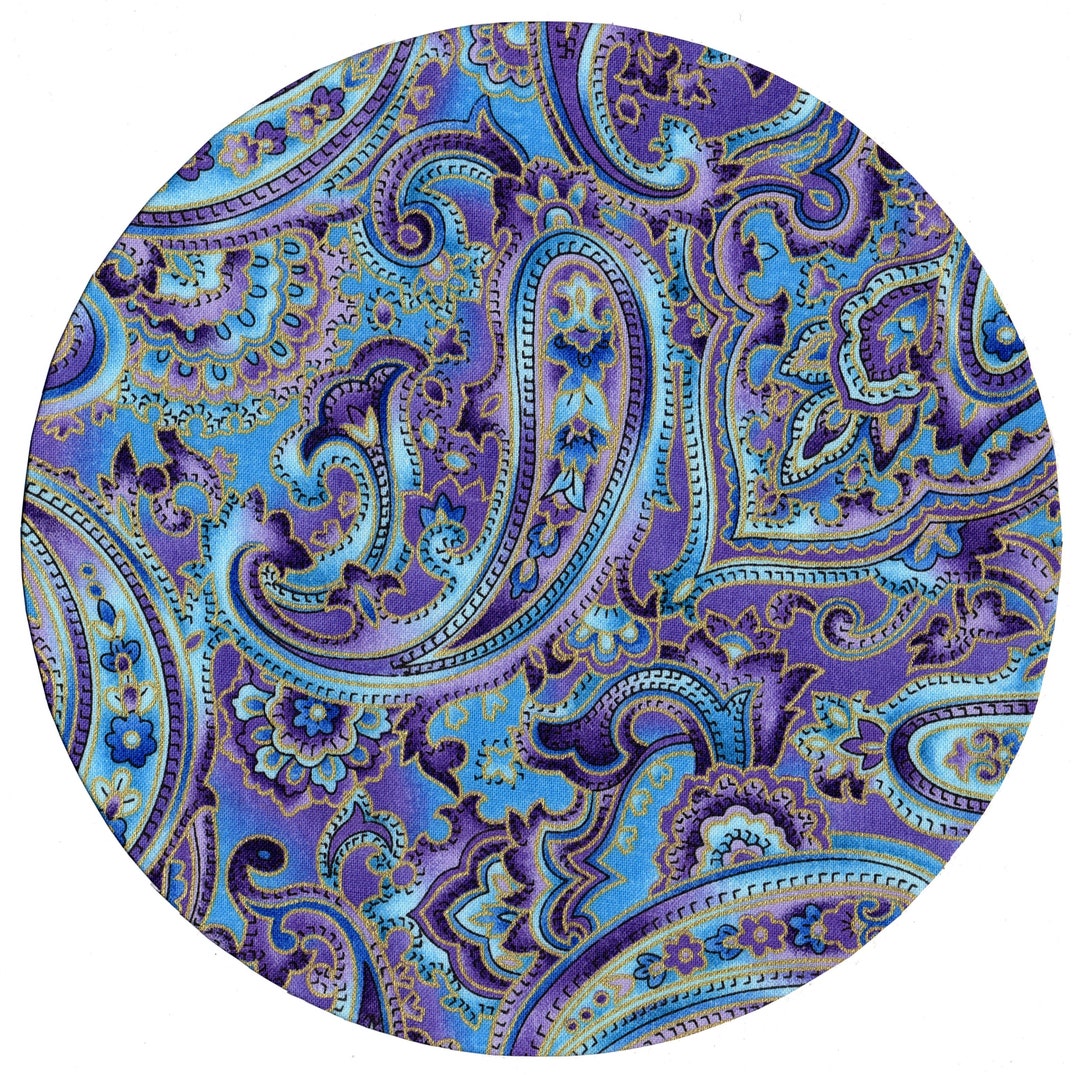 Mouse Pad Lilac Paisley Swirl Fabric Covered Mousepad Mat - Etsy