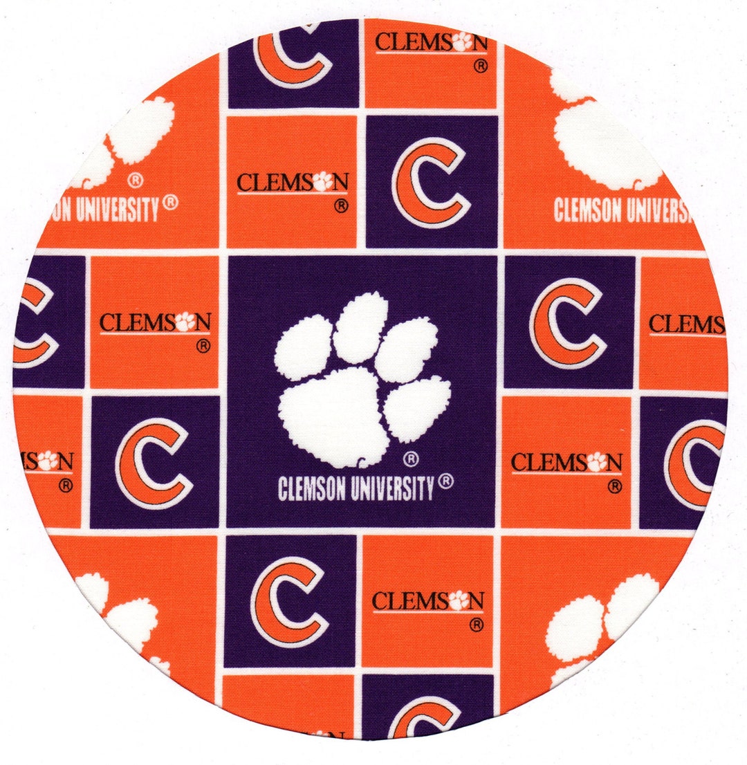 Clemson University Tigers Fabric Covered Mouse Pad Mousepad Mat - Etsy