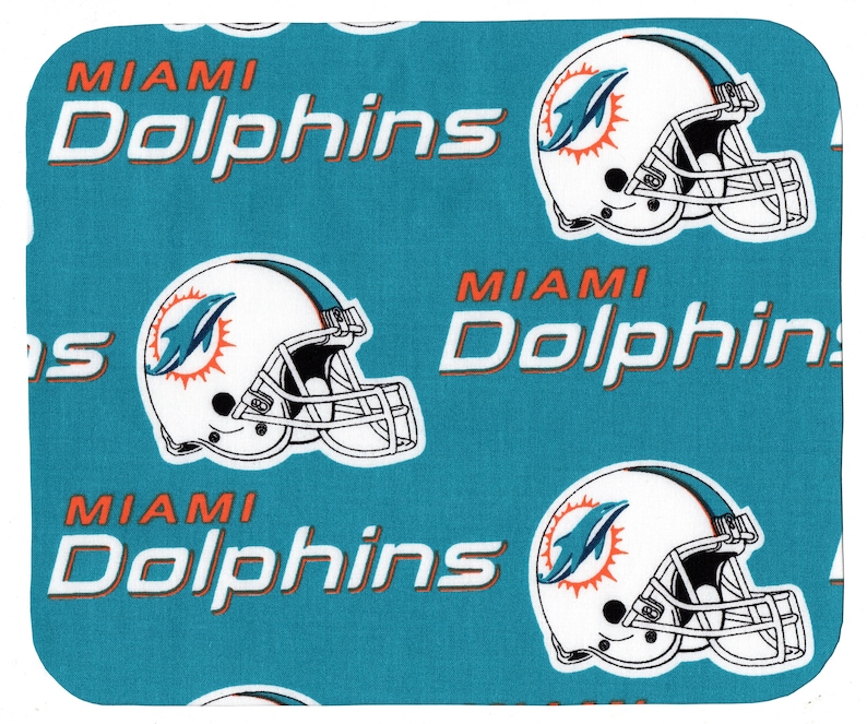 Mouse Pad Miami Dolphins NFL Fabric Covered Mouse Pad | Etsy