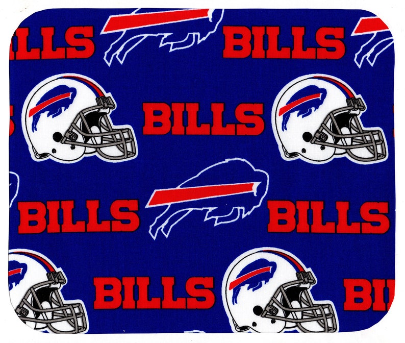 Mouse Pad Buffalo Bills NFL Fabric Covered Mousepad Mat - Etsy