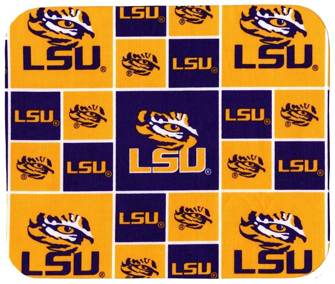 Mouse Pad Louisiana State University Tigers Fabric Covered Mousepad LSU ...