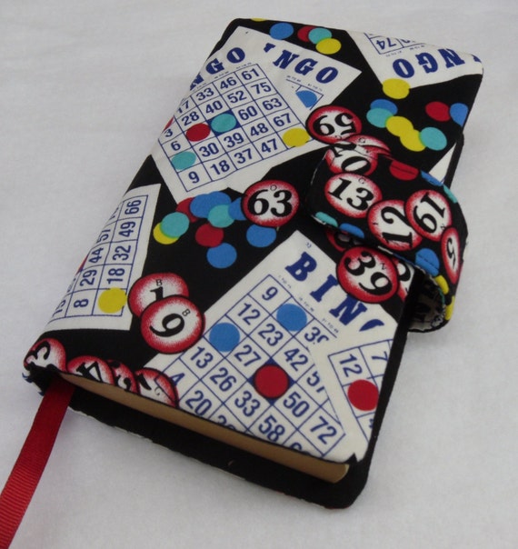 Paperback Book Cover Bingo Print Fabric Padded Book Cover With | Etsy