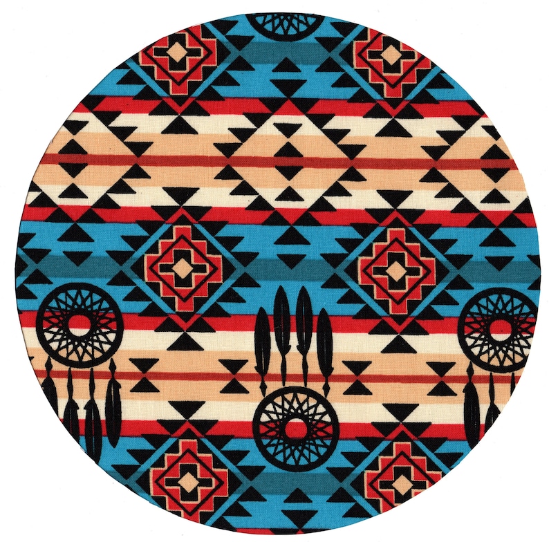 Mouse Pad Southwest Native Dreamcatcher Stripe Fabric Covered Mousepad ...