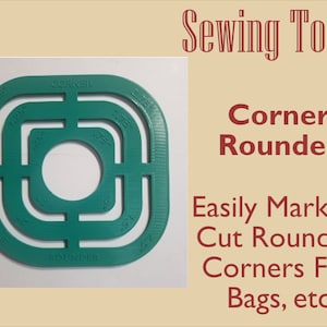 Curved Corner Template for Marking/cutting Curves - 12 Sizes in 1 ...