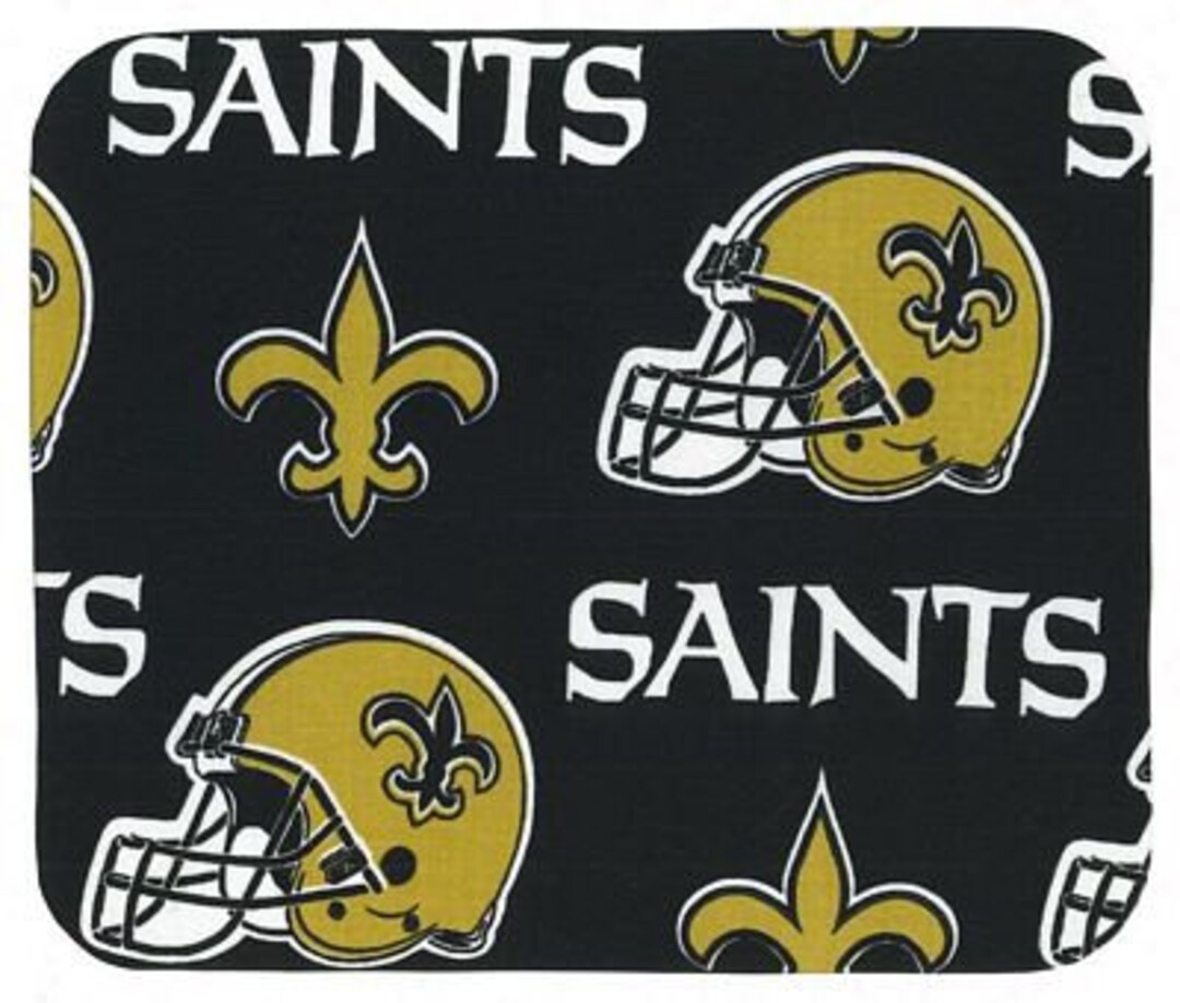 Mouse Pad New Orleans Saints NFL Fabric Covered Mousepad Mat - Etsy